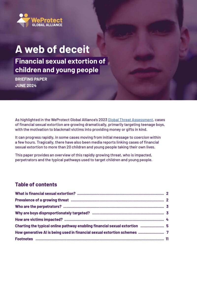 The rise of sextortion and responses to a growing crime - WeProtect ...